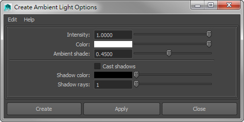 Ambient Light 環境光用於模擬真實世界的漫反射效果。